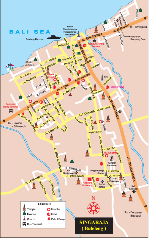 Bali Maps - Bali Tourist Guide