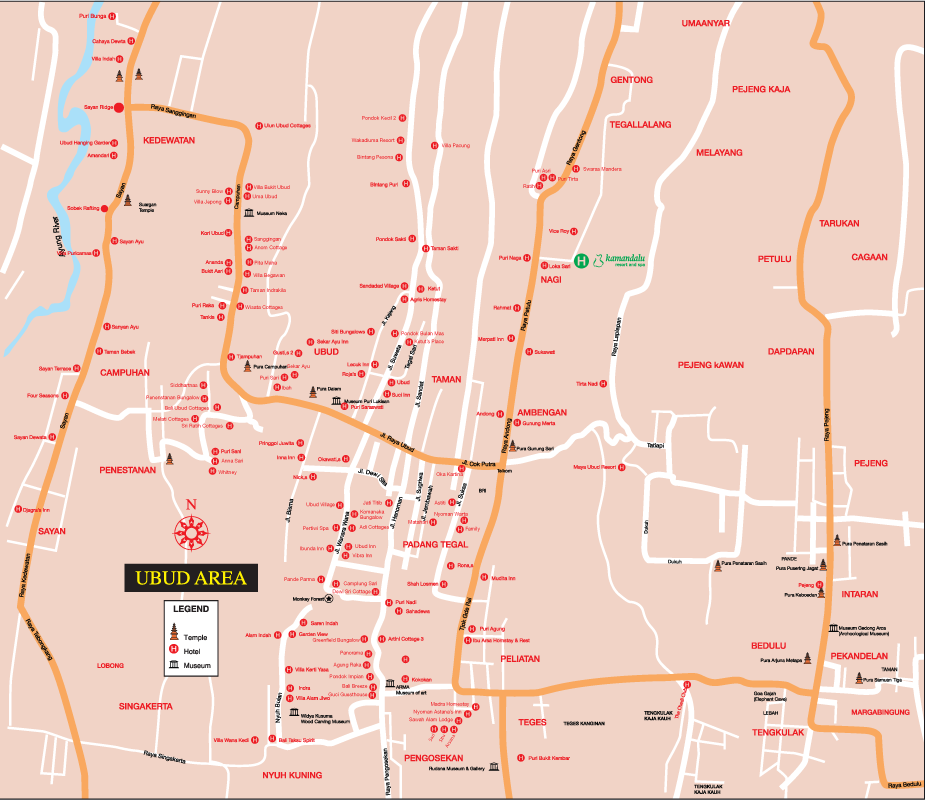 Bali Maps - Bali Tourist Guide